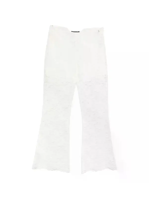 TWINSET Flower Lace Trousers - White
