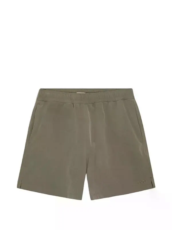 Nn07 Logo-detail Swim Shorts - Green