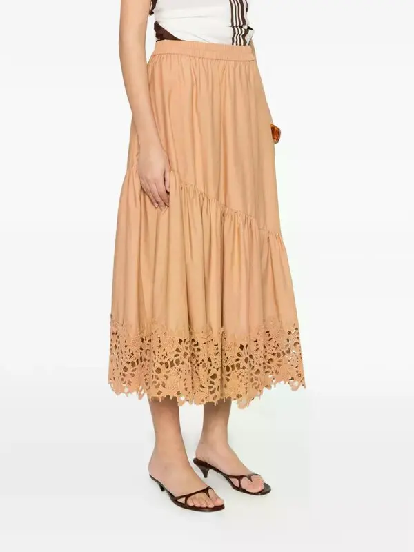 TWINSET Ruffled Midi Skirt