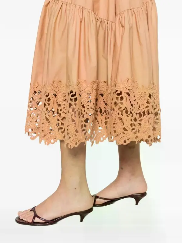 TWINSET Ruffled Midi Skirt