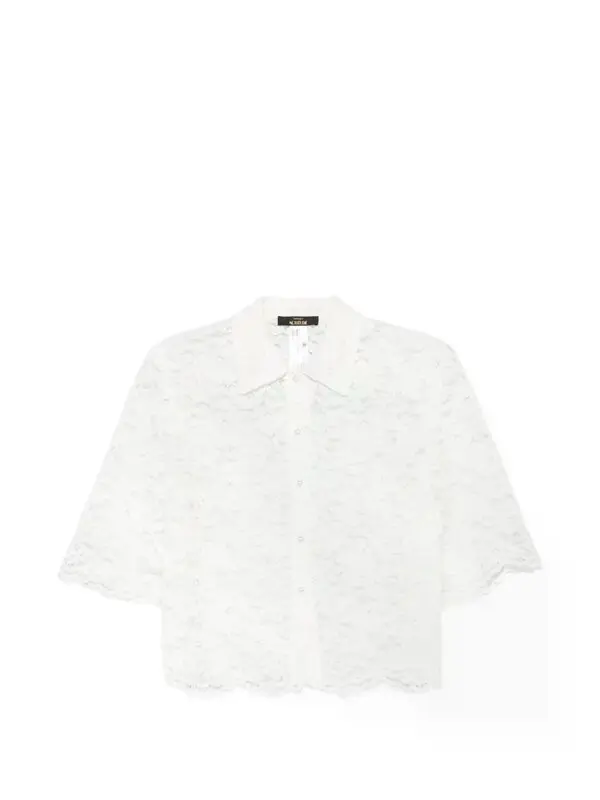 TWINSET Lace-patterned Shirt - White