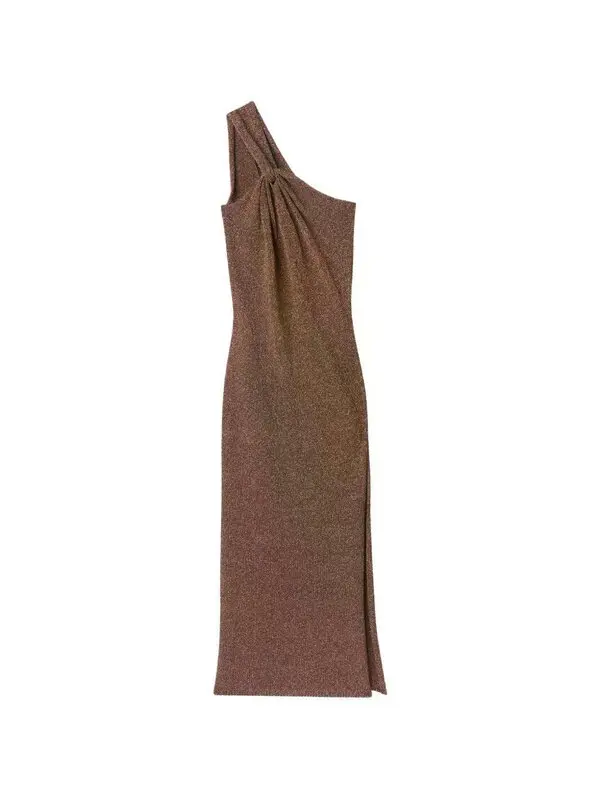 A.L.C. Mimi One-shoulder Midi Dress - Brown