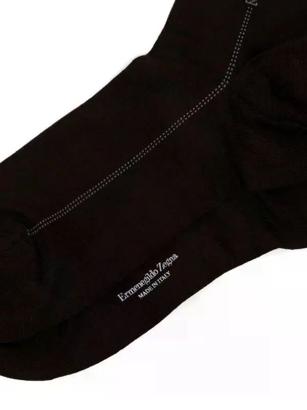 Zegna Ribbed-cuff Socks