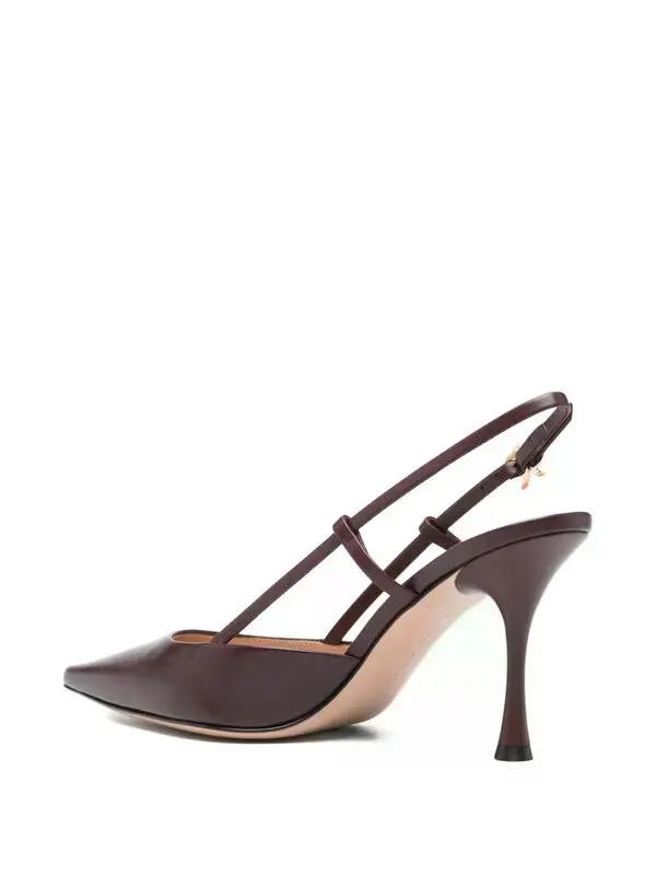 GIANVITO ROSSI Pointed-toe Slingback Pumps - Red