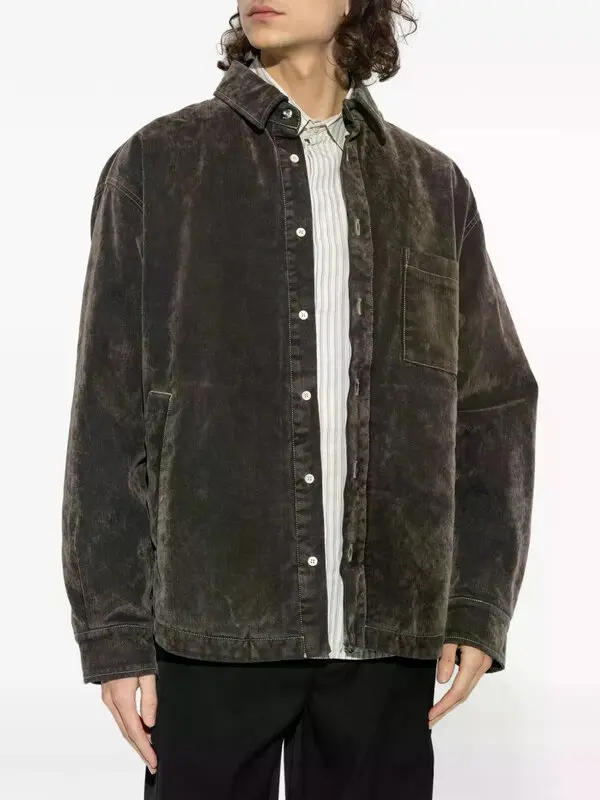 Jacquemus Boulanger Corduroy-effect Chest-pocket Jacket - Grey