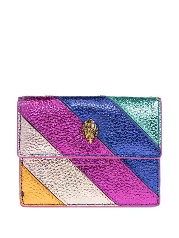 Kurt Geiger Kensington Striped Card-holder - Purple