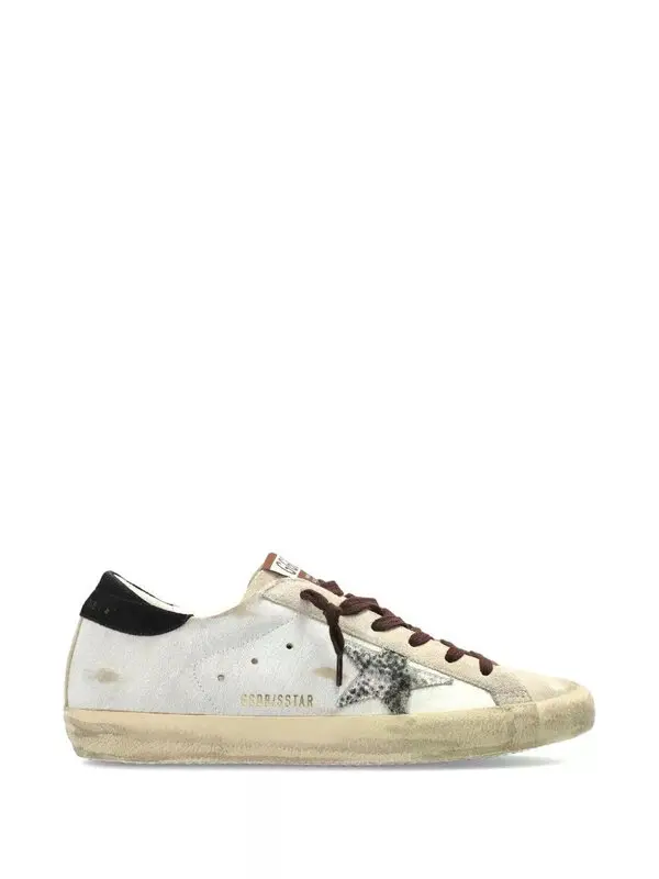 GOLDEN GOOSE Super-star Animal-print Sneakers - Neutrals