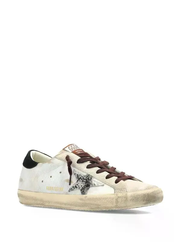 GOLDEN GOOSE Super-star Animal-print Sneakers - Neutrals