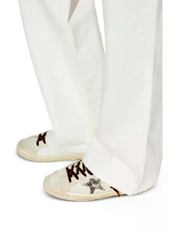 GOLDEN GOOSE Super-star Animal-print Sneakers - Neutrals