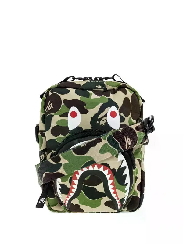 A BATHING APE Mini Abc Camo Shark Shoulder-bag - Neutrals