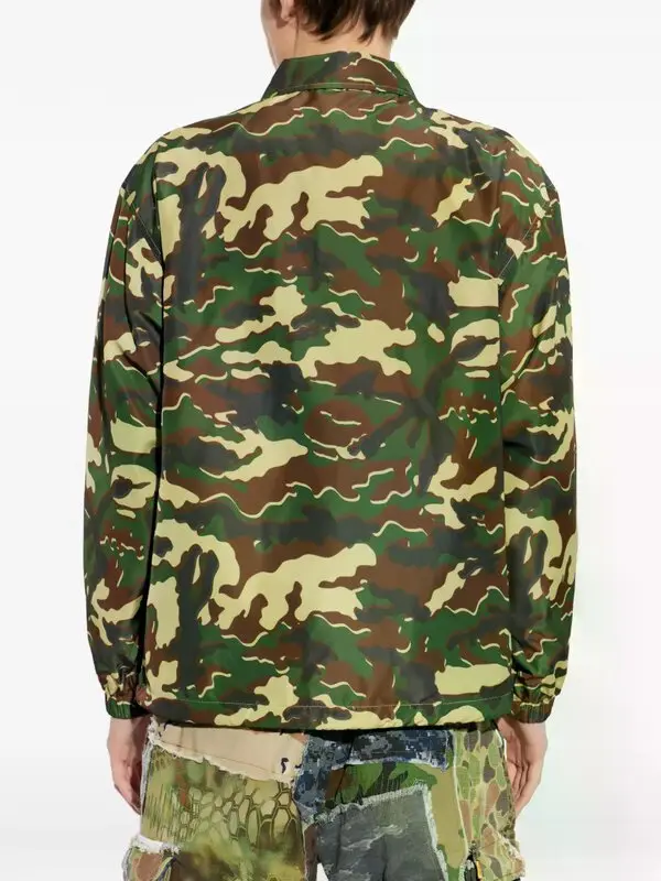 A BATHING APE Camouflage-print Jacket - Green