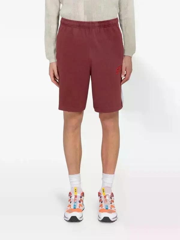 StÜssy Striped Jersey Shorts - Red
