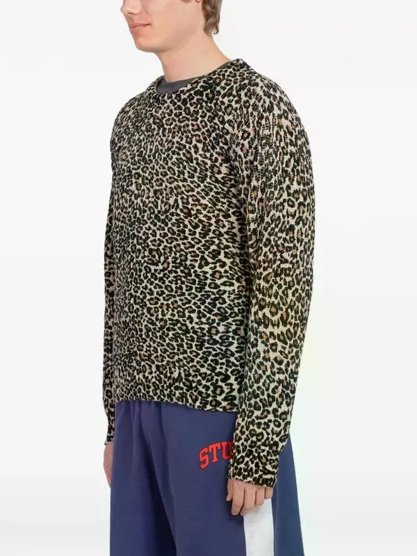StÜssy Leopard Print Sweater