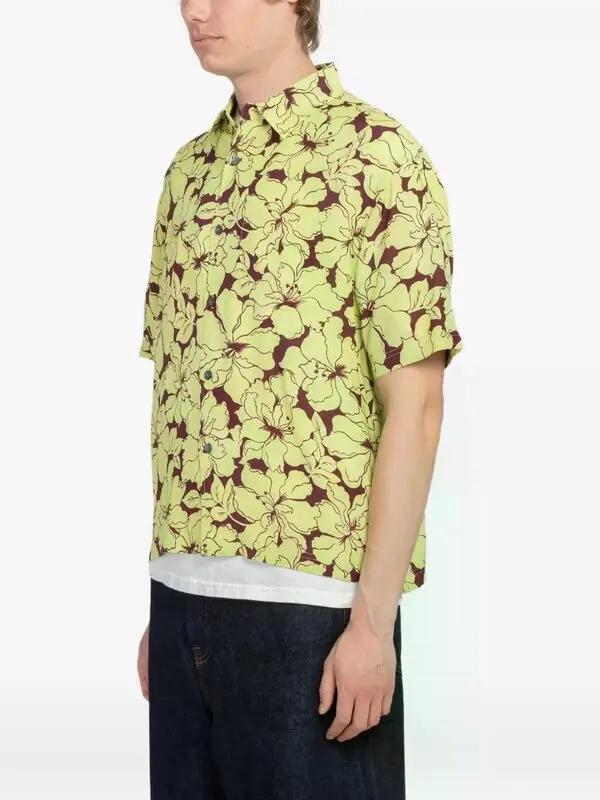 StÜssy Floral-detail Buttoned Shirt