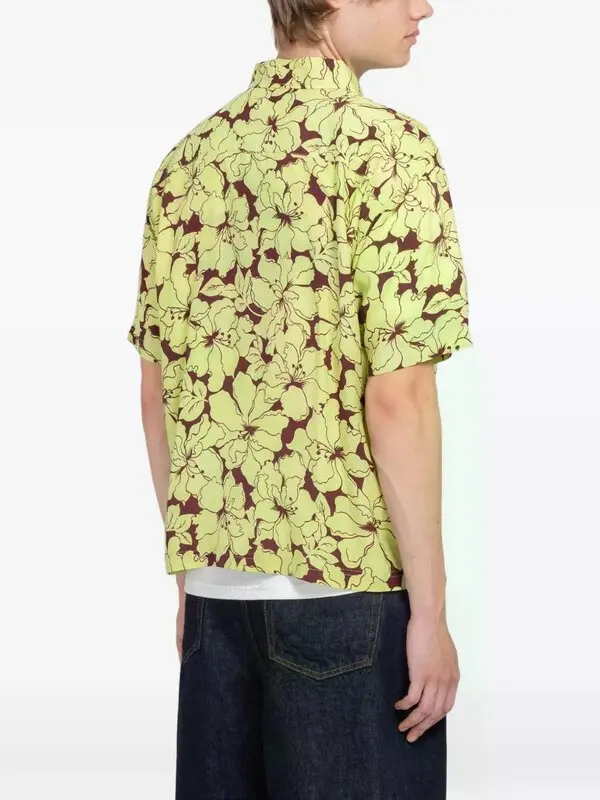StÜssy Floral-detail Buttoned Shirt