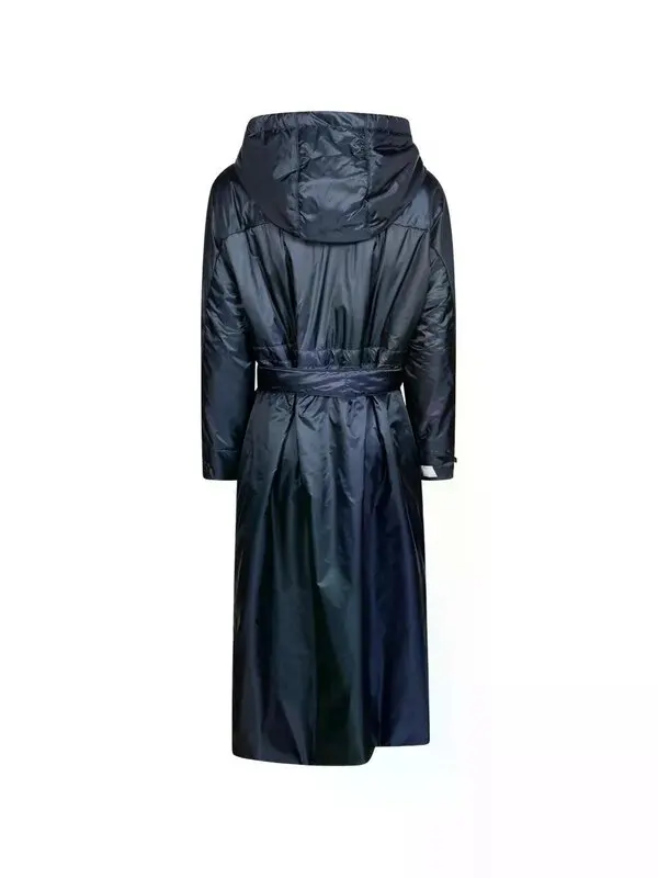 Max Mara Parka With Drawstring Hood - Blue