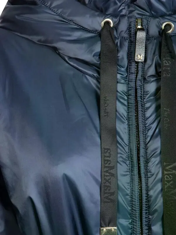 Max Mara Parka With Drawstring Hood - Blue