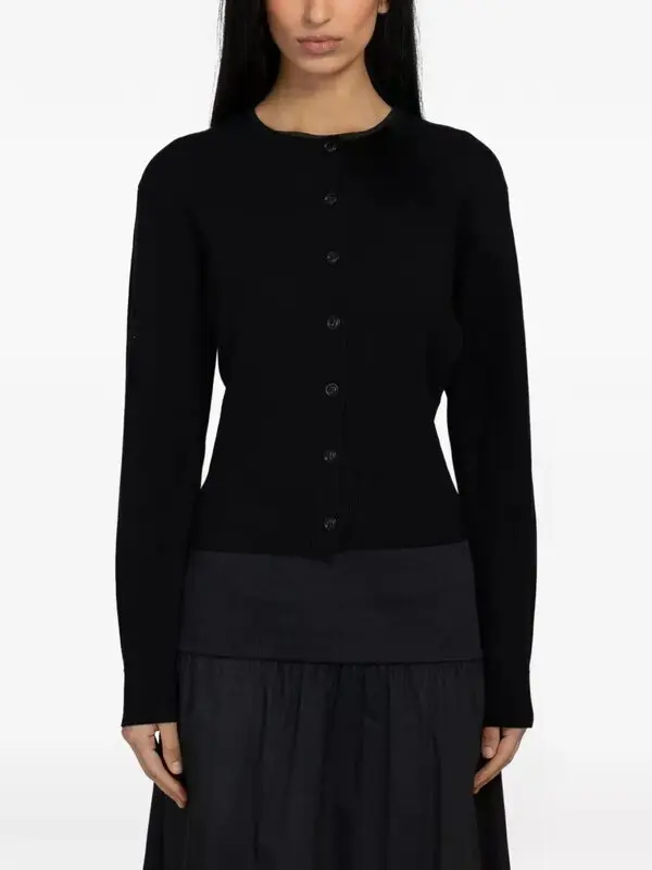 SAMSOE SAMSOE Saanne Ribbed-trim Cardigan - Black