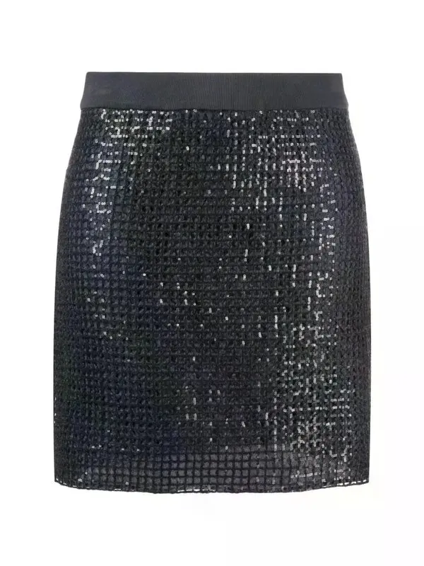 Brunello Cucinelli Sequin-embellished Mini Skirt - Black