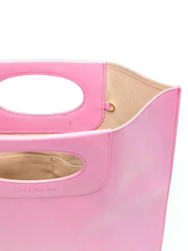 GHERARDINI Piattina Cut-out Handle Clutch Bag
