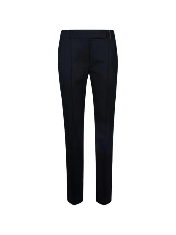 Brunello Cucinelli Pressed-crease Tailored Trousers - Black