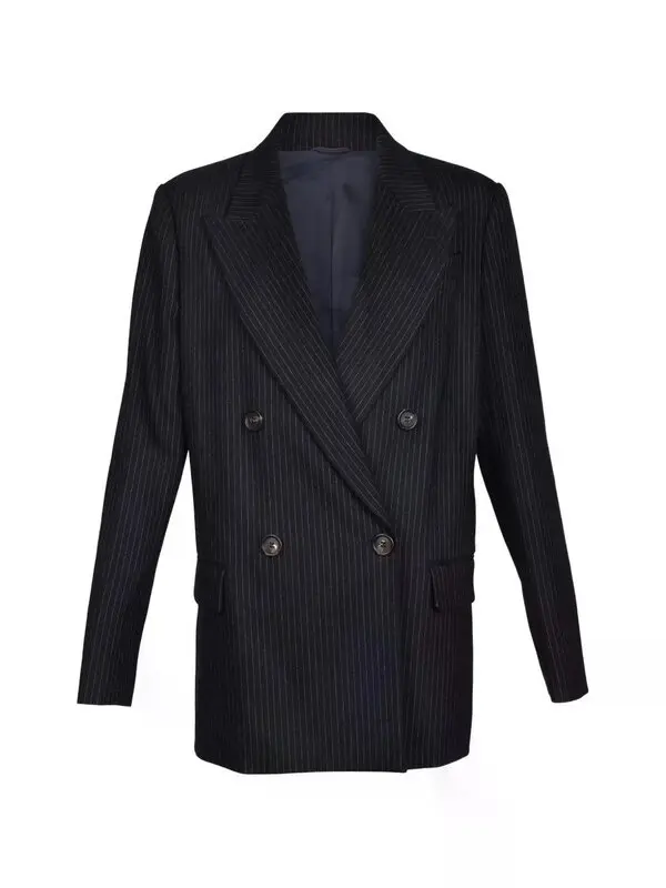 Brunello Cucinelli Double-breasted Blazer - Blue