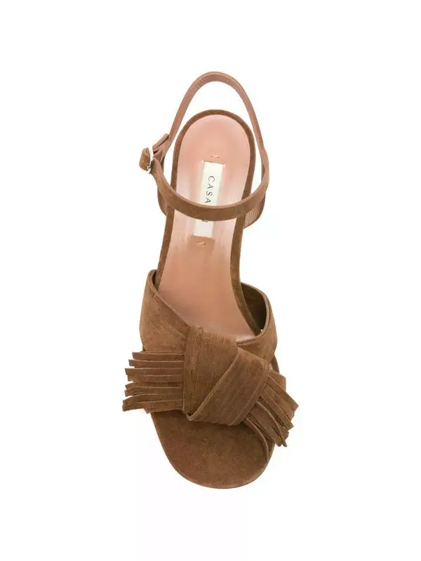 Casadei Fringe-detail Knotted Sandals