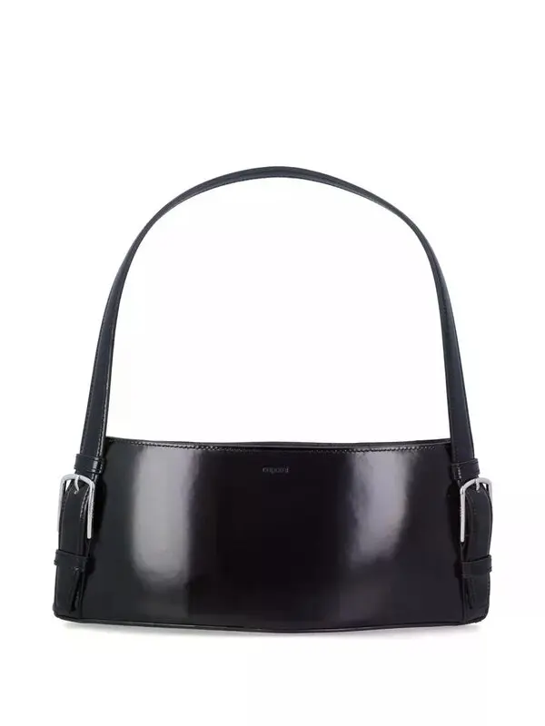 Coperni Ergonomic Buckle-detail Leather Shoulder Bag - Black