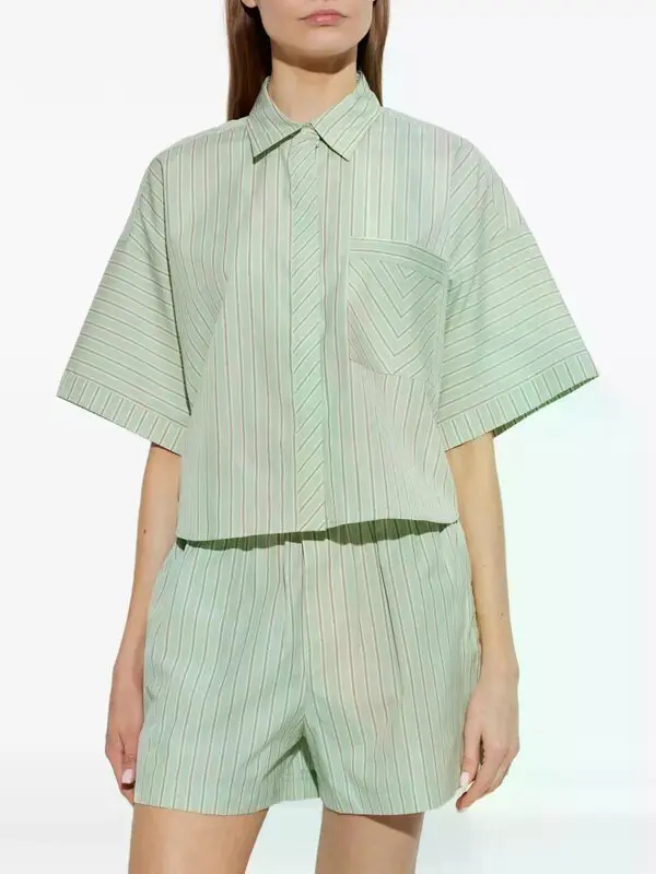 Rag & Bone Marin Striped Shirt - Green