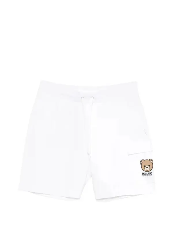 Moschino Logo-print Track Shorts - White