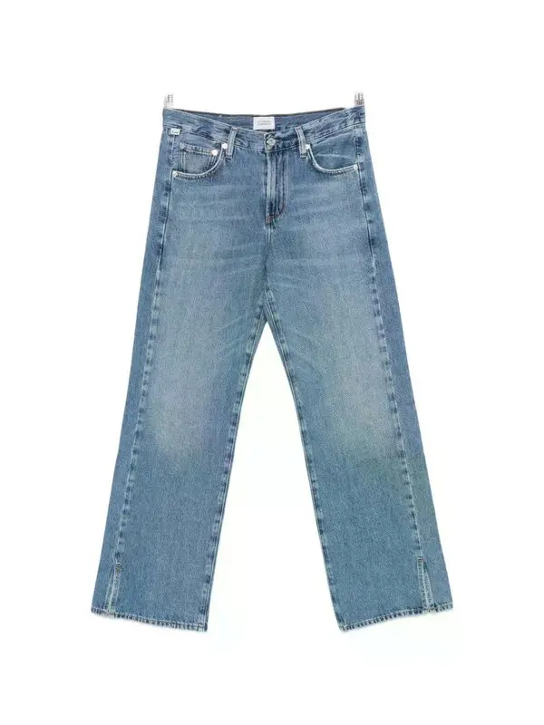 Citizens Of Humanity Side-slit Straight Leg Jeans - Blue