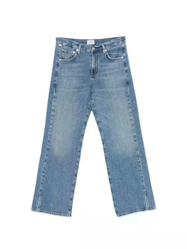 Citizens Of Humanity Side-slit Straight Leg Jeans - Blue