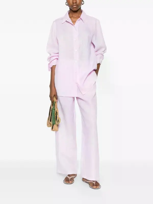 RIVIERA Elasticated-waistband Straight-leg Pants