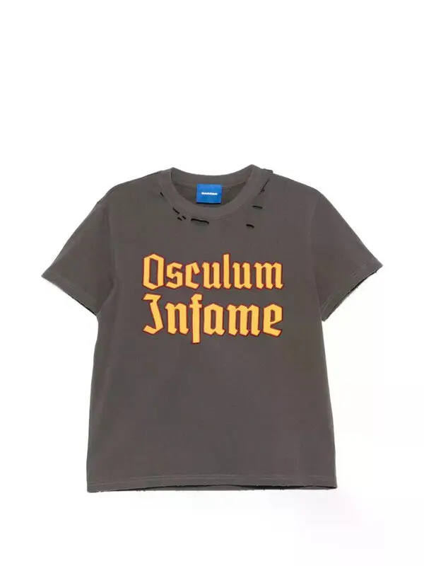 DAGGER Distressed-effect T-shirt