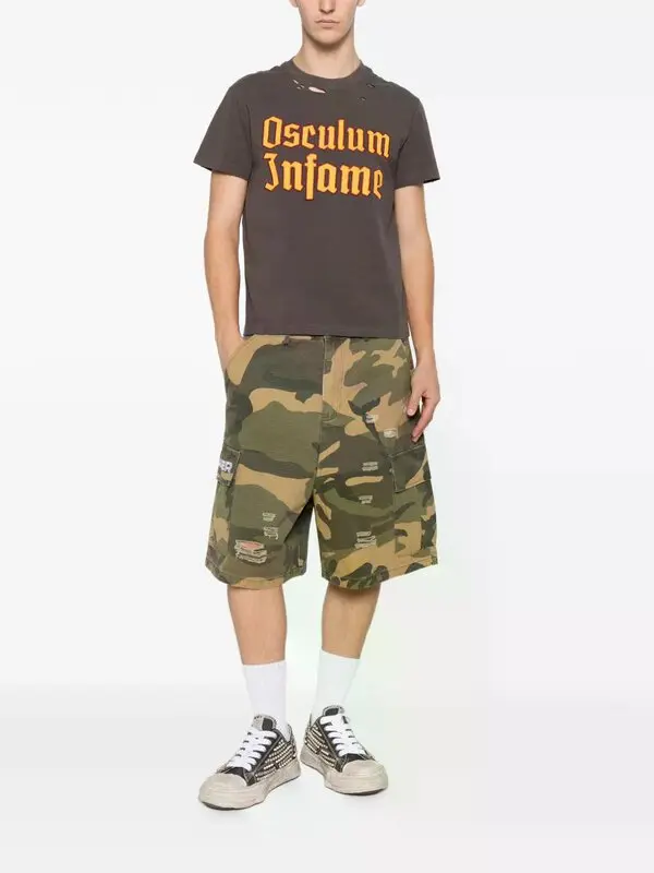 DAGGER Distressed-effect T-shirt