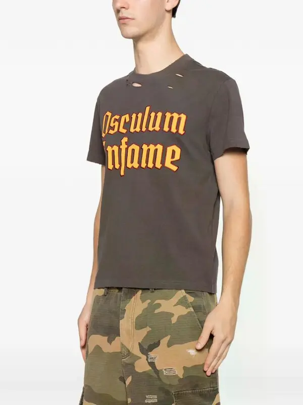 DAGGER Distressed-effect T-shirt