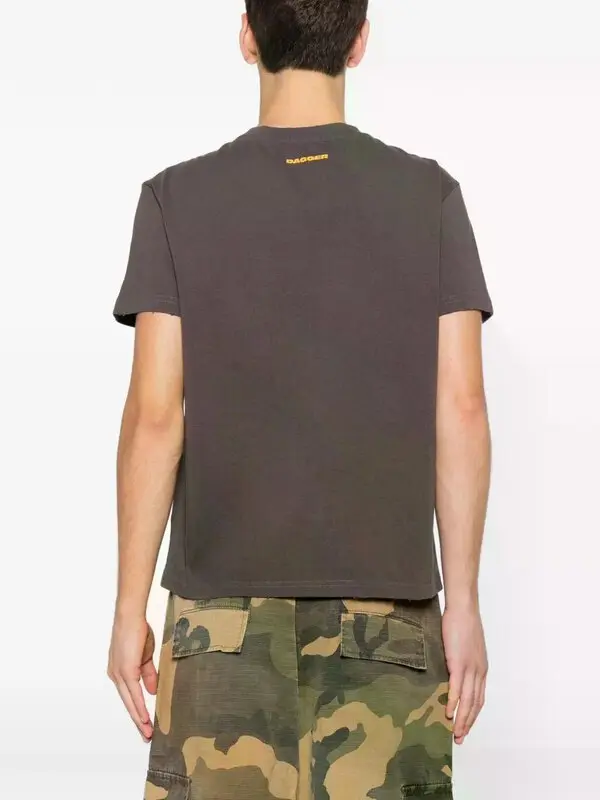 DAGGER Distressed-effect T-shirt