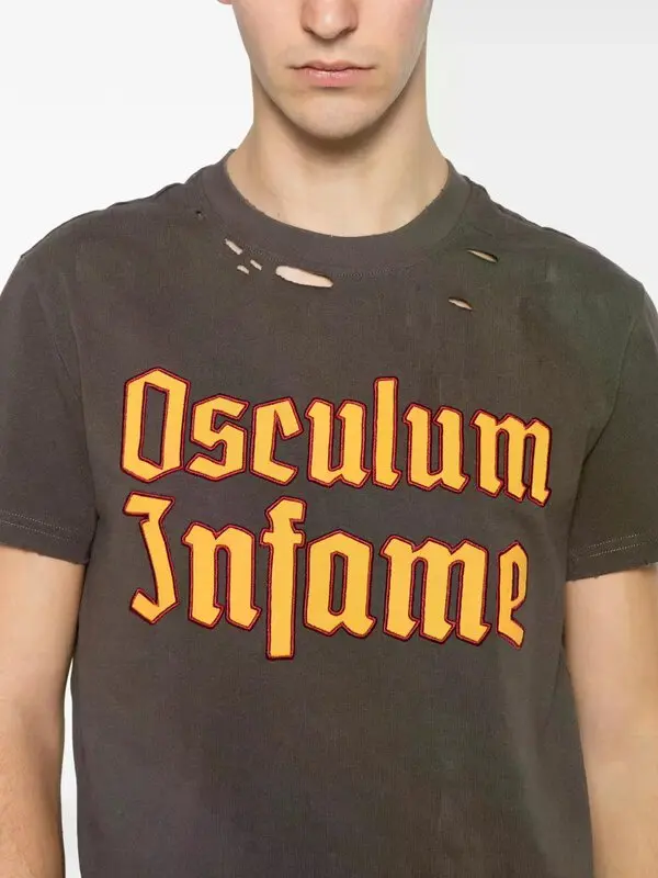 DAGGER Distressed-effect T-shirt
