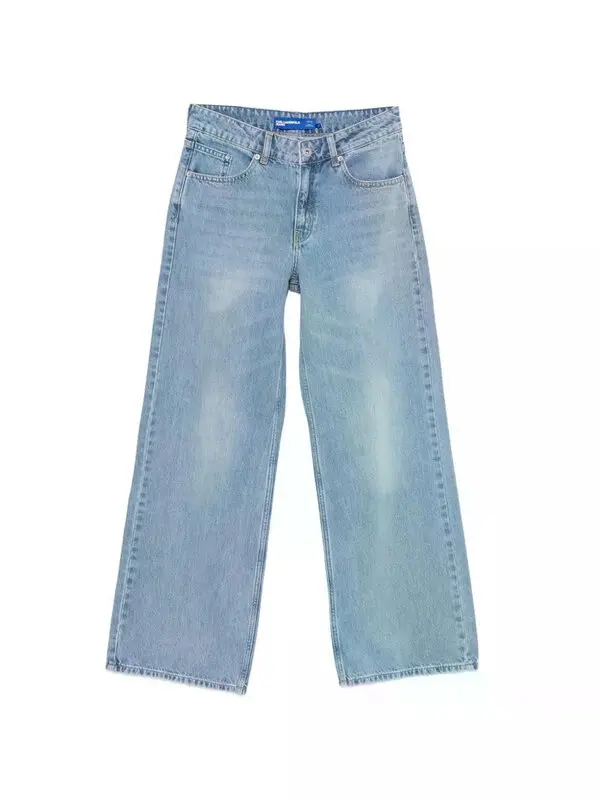 Karl Lagerfeld Button-fastening Wide-leg Jeans - Blue