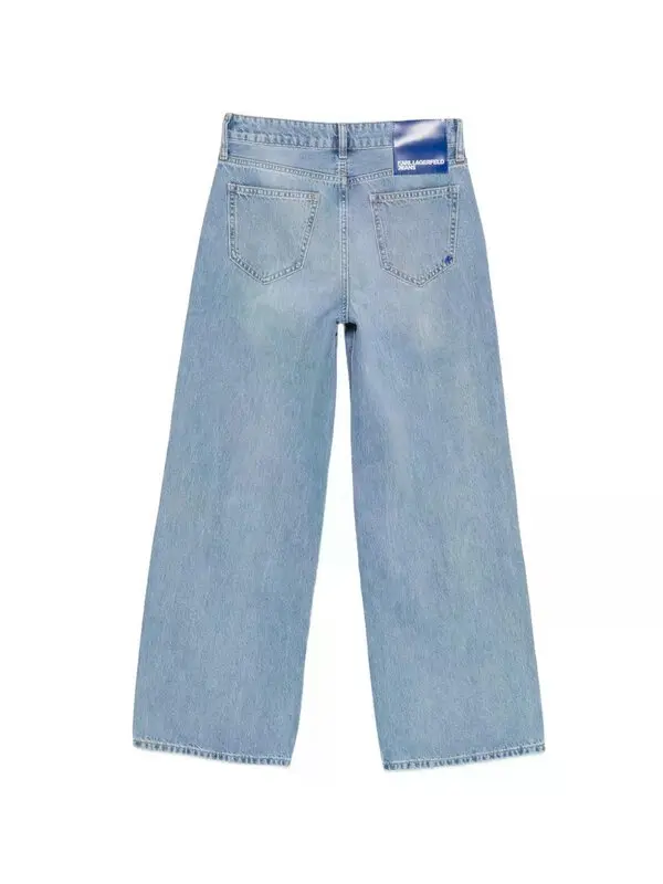 Karl Lagerfeld Button-fastening Wide-leg Jeans