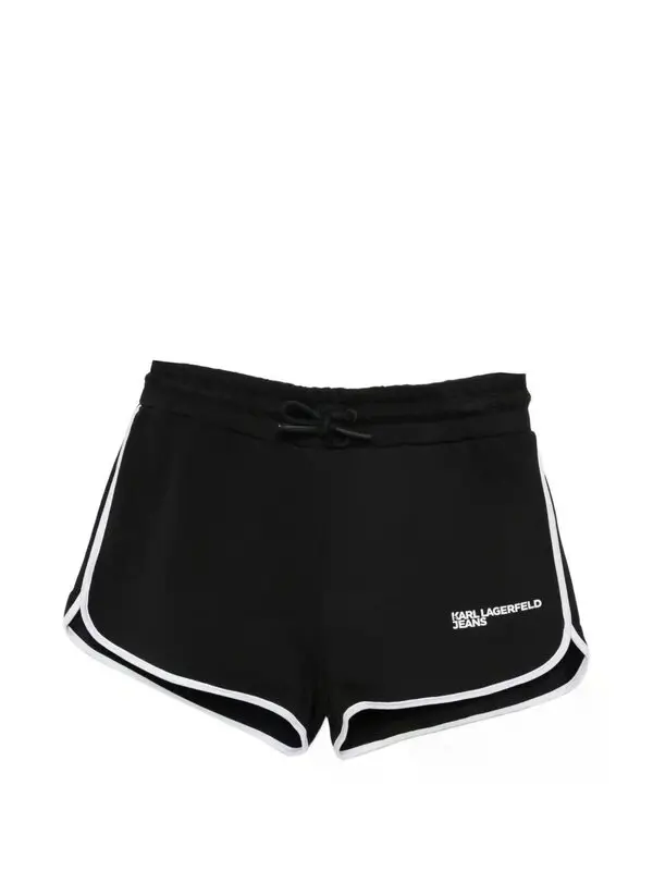 Karl Lagerfeld Logo-print Shorts - Black