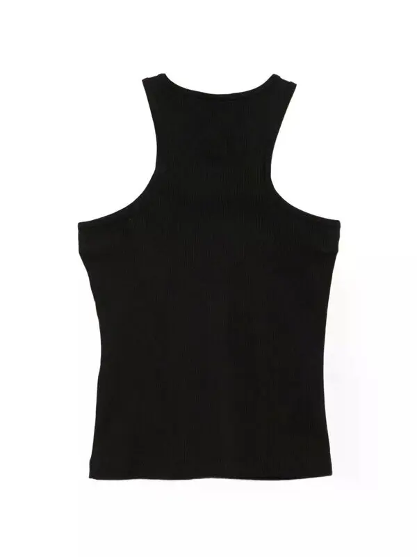 Karl Lagerfeld Logo-print Ribbed-knit Top