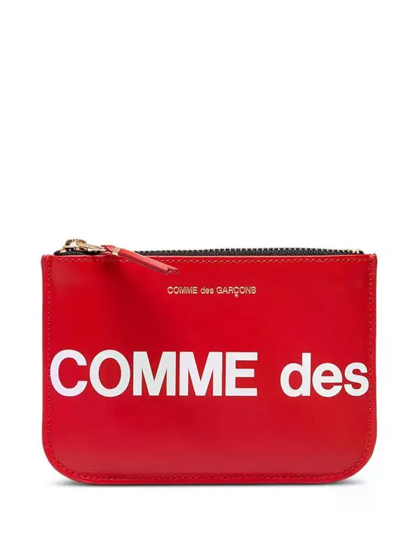 Comme Des Garçons Logo-print Wallet - Red