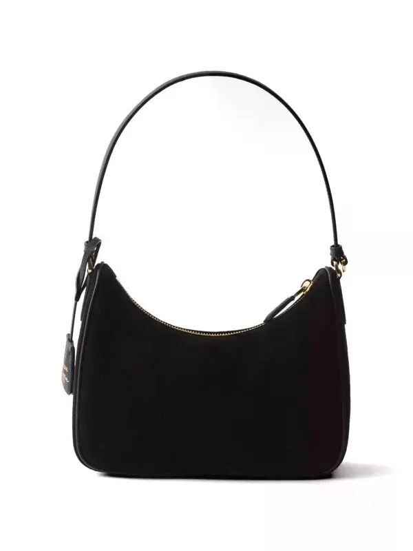 Prada Re-edition 2005 Suede Mini Bag - Black