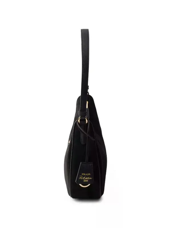 Prada Re-edition 2005 Suede Mini Bag - Black