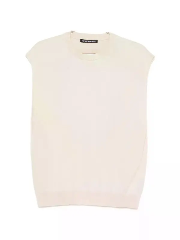 DEPARTMENT 5 Cut-out Sleeveless Top - Neutrals