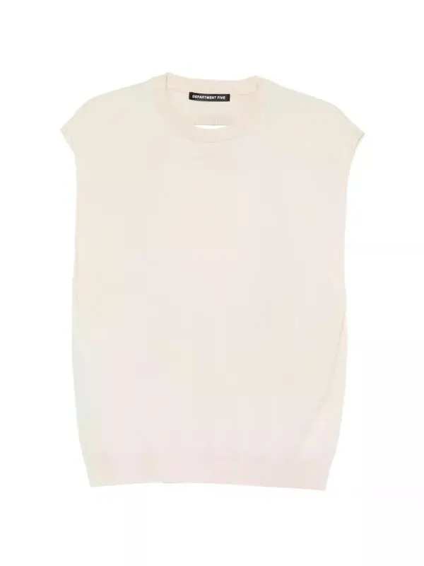 DEPARTMENT 5 Cut-out Sleeveless Top - Neutrals