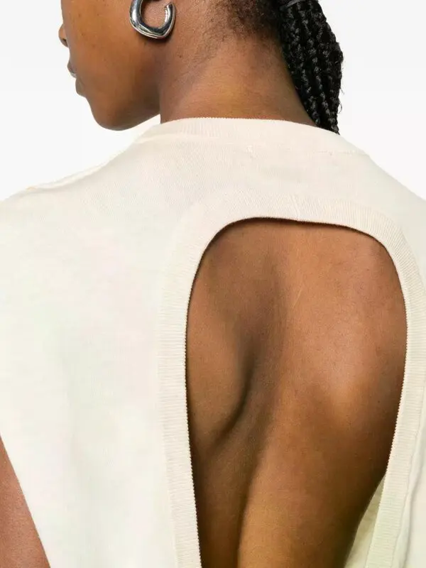 DEPARTMENT 5 Cut-out Sleeveless Top - Neutrals