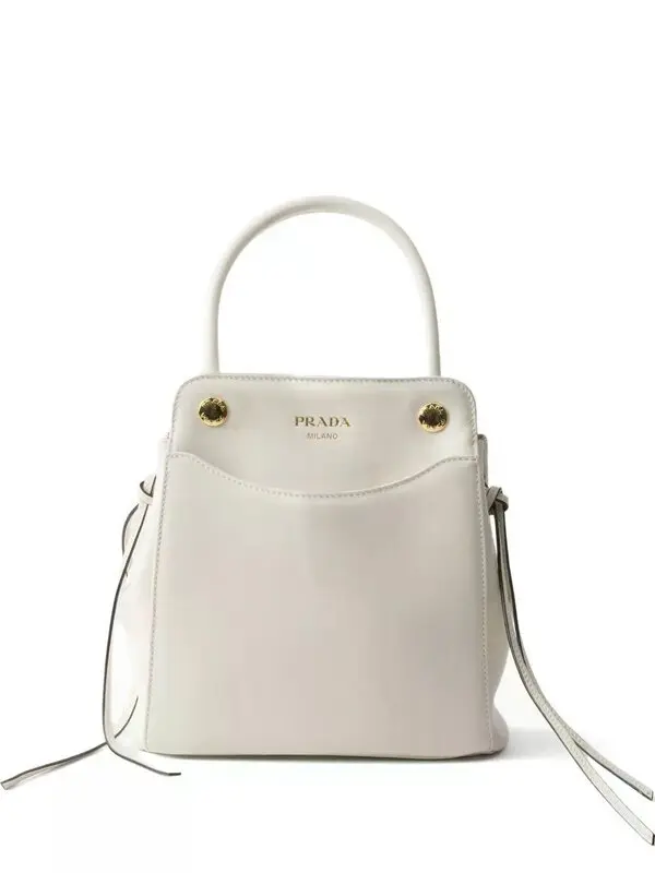 Prada Mini Leather Handbag - White