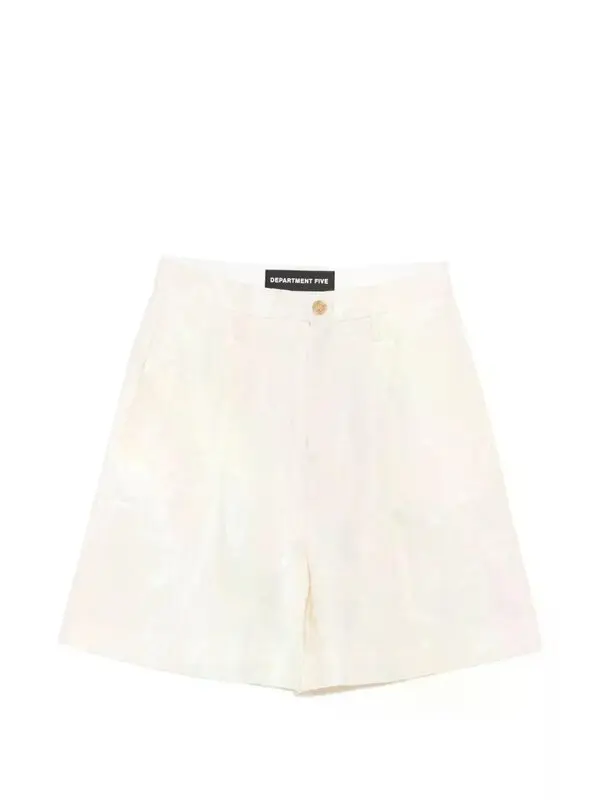 DEPARTMENT 5 Floral Jacquard Pleated Shorts